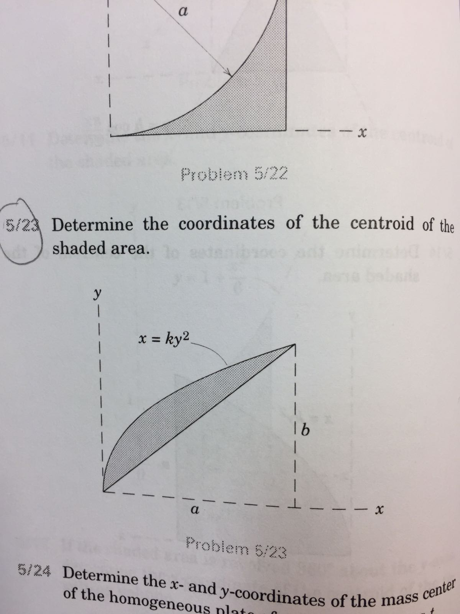 Solved Determine the coordinates of the centroid of the | Chegg.com