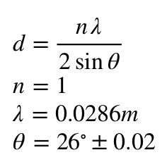 Solved Find the uncertainty of d: n and lambda are | Chegg.com