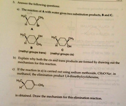 Solved b) Explain why both the cis and trans products are | Chegg.com