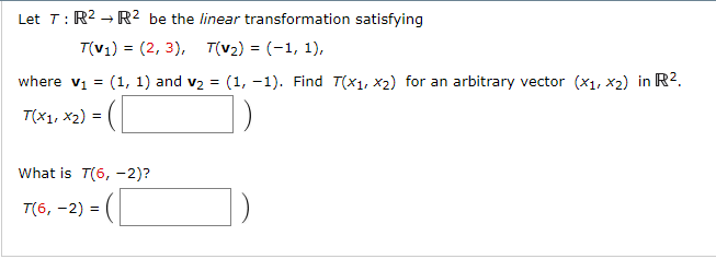 Solved Let T : R2 ? R2 be the linear transformation | Chegg.com