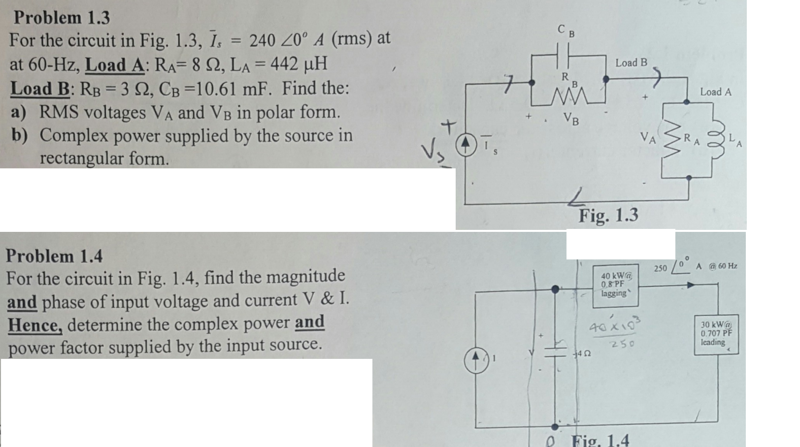 Solved Problem 1.3 For the circuit in Fig. 1.3, I_S = 240