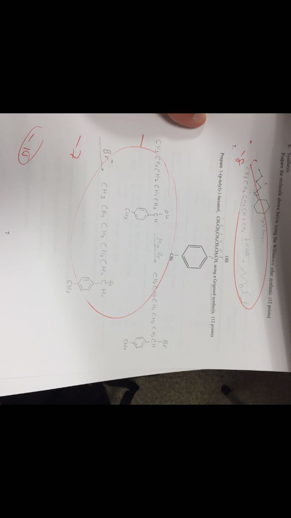 Solved Synthesis Prepare the molecule shown below using the | Chegg.com
