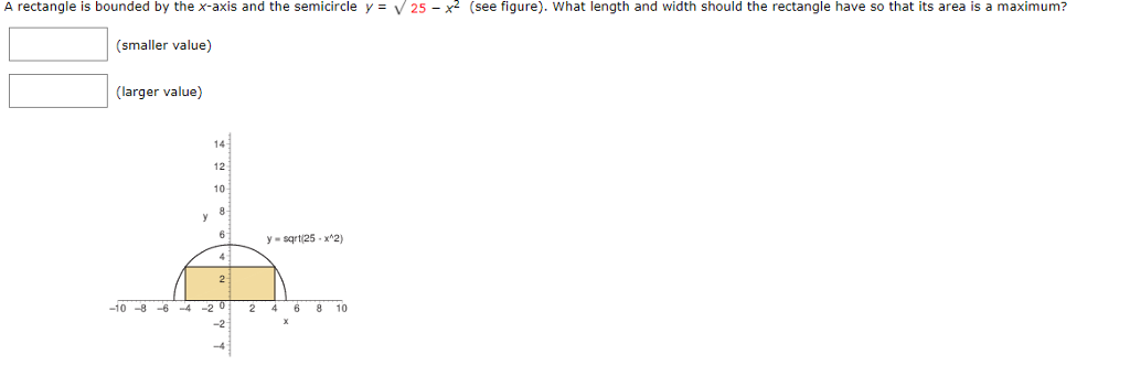 Solved A rectangle is bounded by the x-axis and the | Chegg.com