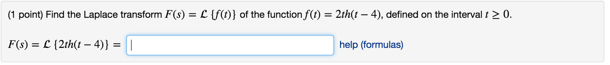 Solved Find the Laplace transform F(s) = Laplace {f(t) of | Chegg.com