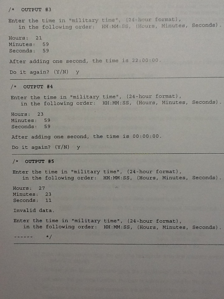 struct Time - Write a program that prompts the user | Chegg.com