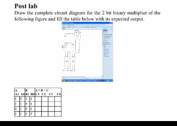 Solved Draw the complete circuit diagram for the 2 bit | Chegg.com