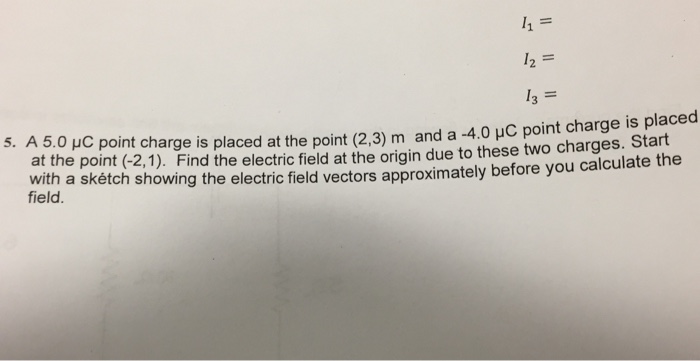 Solved A 5.0 mu C point charge is placed at the point (2, 3) | Chegg.com