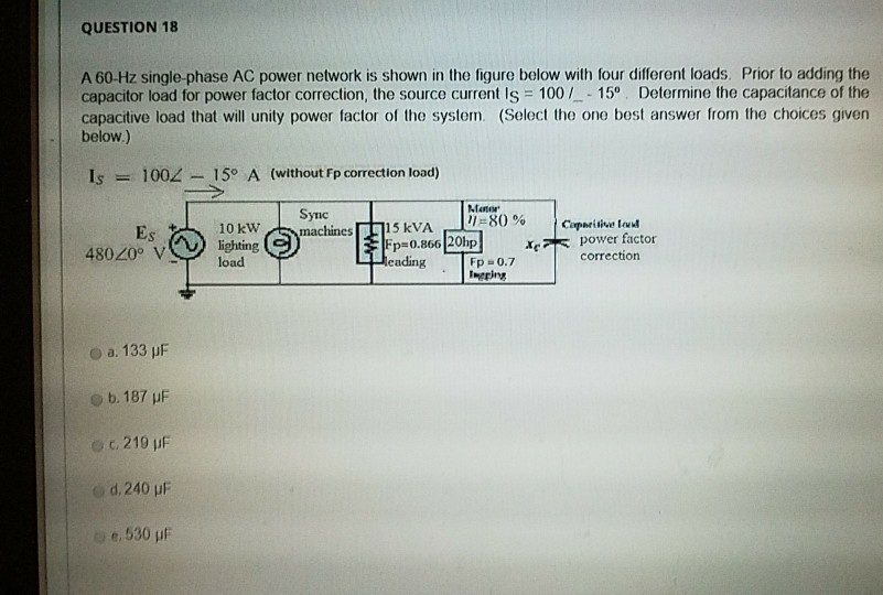 Solved determine the capacitance of the capacitive load that | Chegg.com