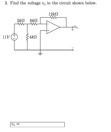 Solved 2. Find the voltage v0 in the circuit shown below. | Chegg.com