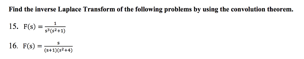 Solved Hi please help me with these convolution integrals | Chegg.com