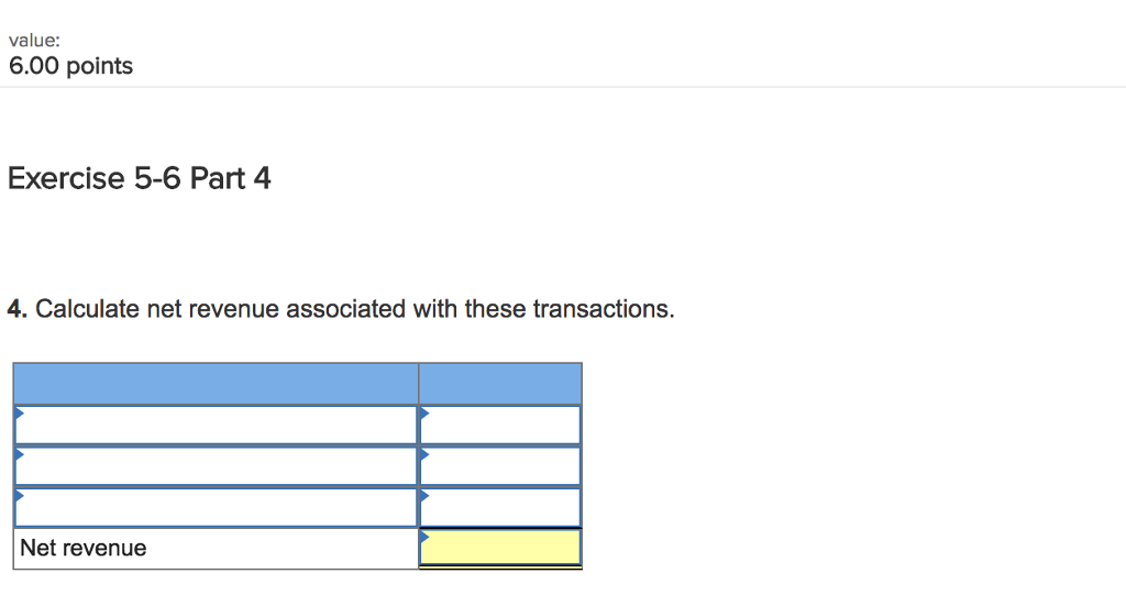 Solved Exercise 5-6 Record credit sales with a sales | Chegg.com