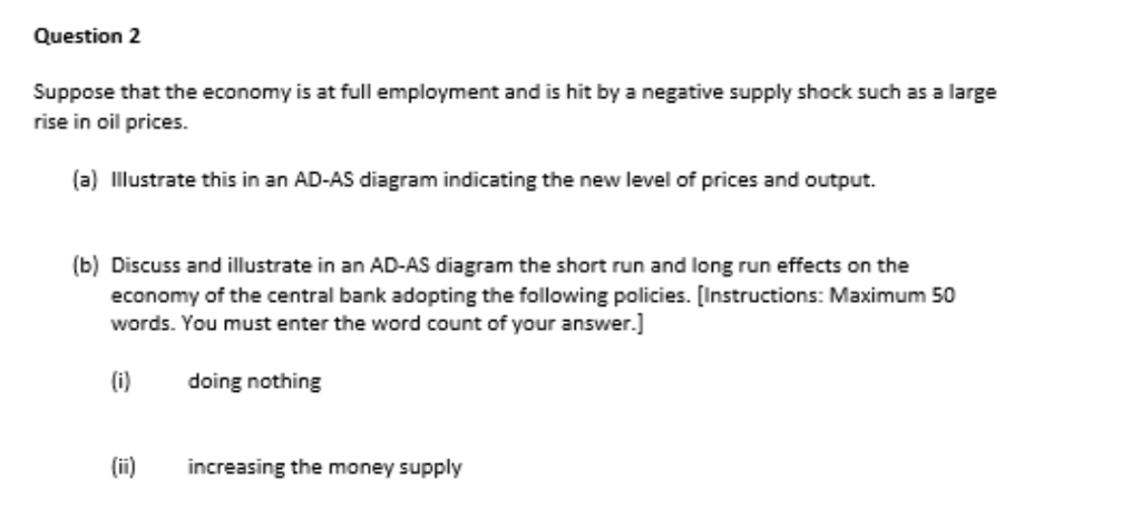 Solved Suppose that the economy is at full employment and is | Chegg.com