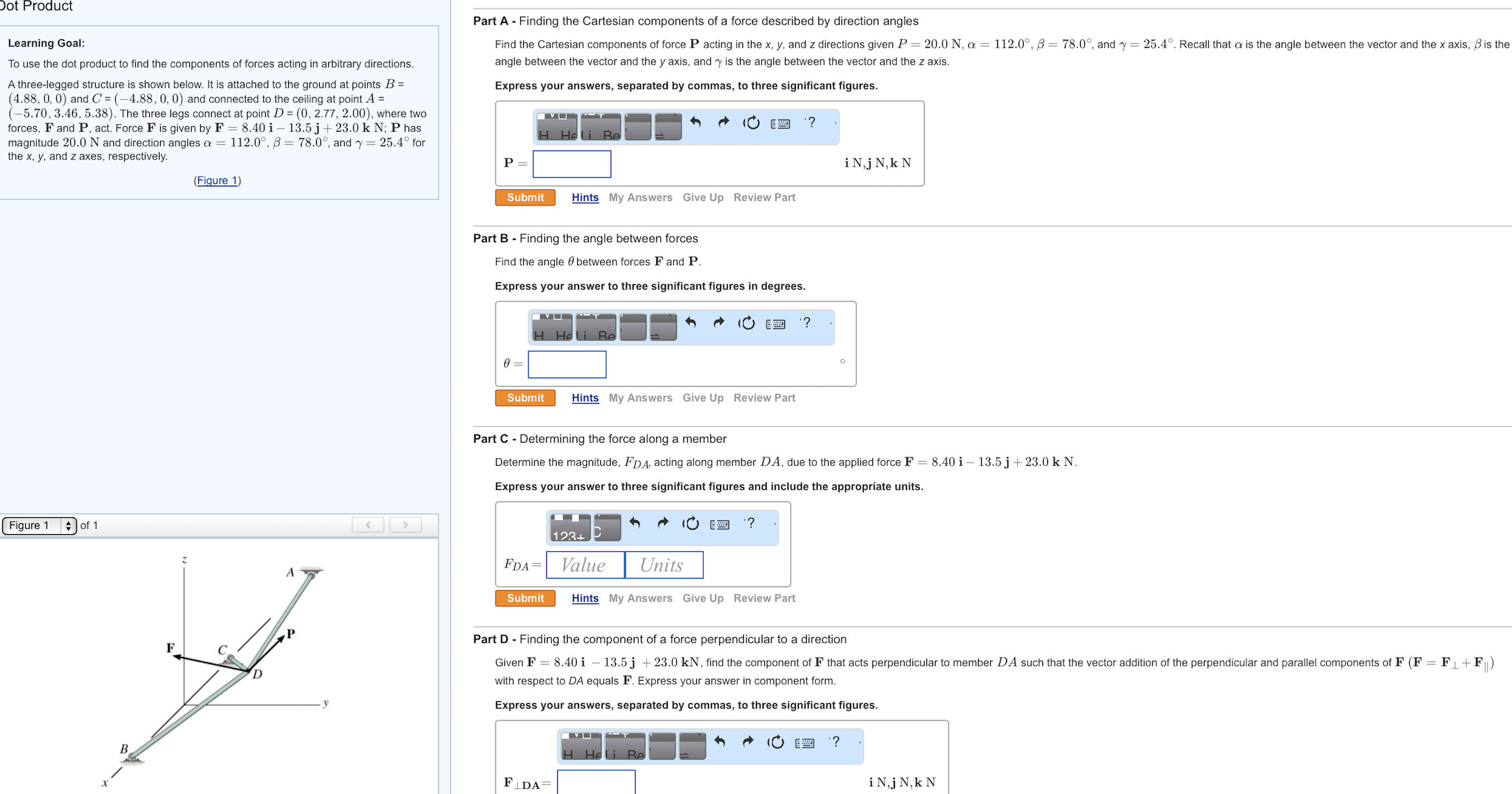 Solved Dot Product Learning Goal: To use the dot product to | Chegg.com