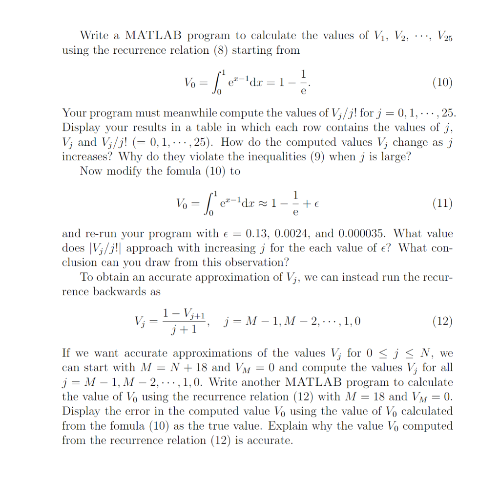 Solved 3 Propagationaccumulation Of Errors The Sequence Of 3087