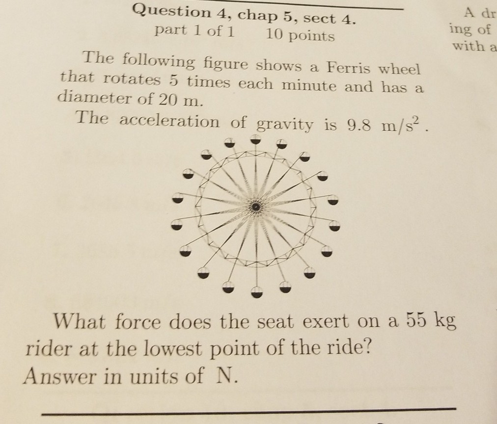 Solved Question 4, chap 5, sect 4 part 1 of 1 10 points A dr | Chegg.com