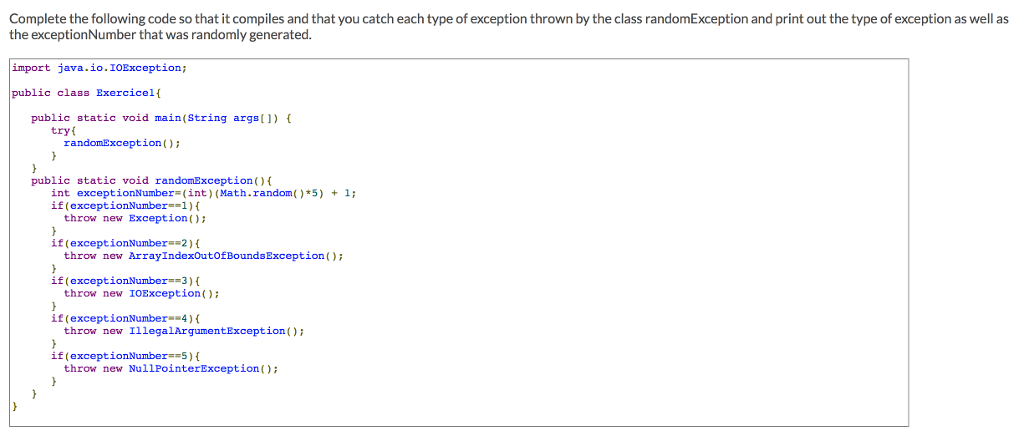 Solved Complete The Following Code So That It Compiles And