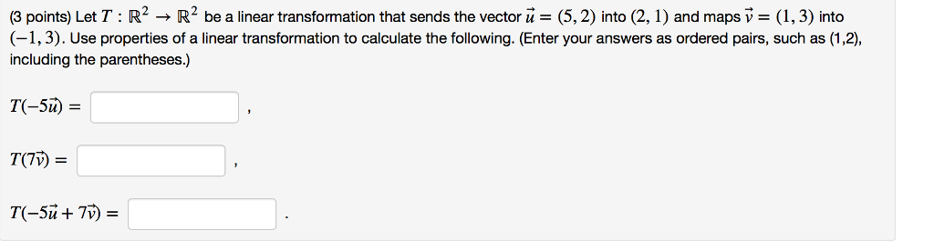 Solved Let T: R^2 rightarrow R^2 be a linear transformation | Chegg.com
