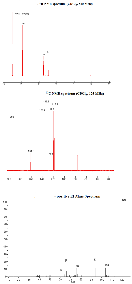 Solved Formula: C7H6O2 Molecular Weight: 122 Please explain | Chegg.com