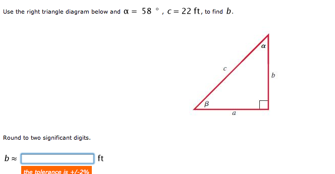Solved Use the right triangle diagram below and alpha = 58 | Chegg.com