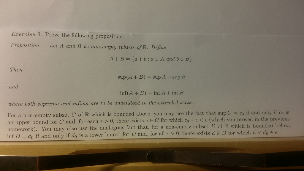 Solved Prove the following proposition. Let A and B be | Chegg.com