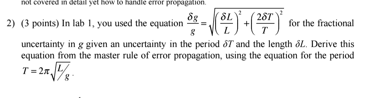 Solved In lab 1, you used the equation for the fractional | Chegg.com