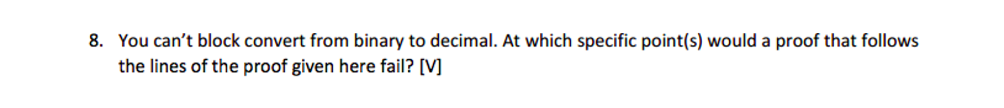 Solved We have learned that we can block-convert a binary | Chegg.com