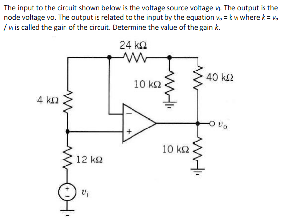 Solved The input to the circuit shown below is the voltage | Chegg.com