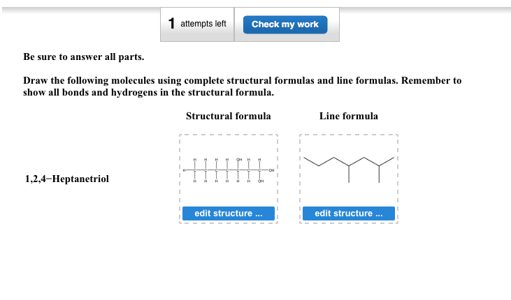 Solved Draw the following molecules using complete | Chegg.com