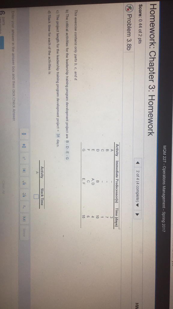 Solved This exercise contains only parts b, c, and d. b) | Chegg.com