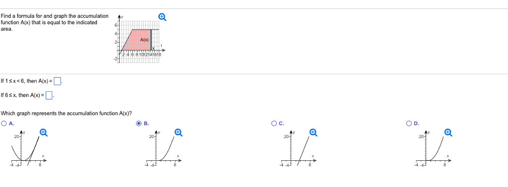 Solved Find a formula for and graph the accumulation | Chegg.com