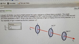 Solved A beam of initially unpolarized light passes through | Chegg.com