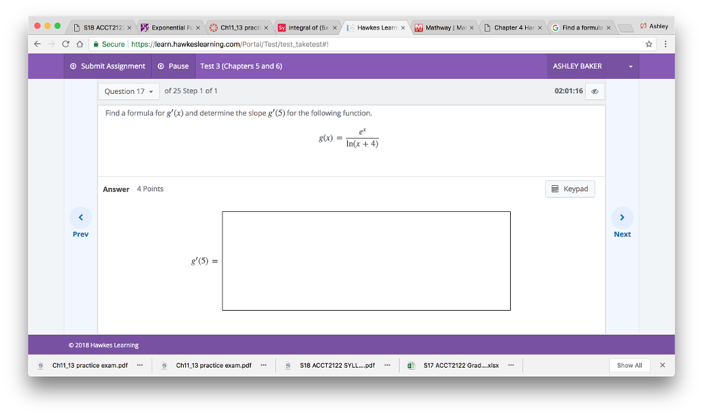 Calculus Archive | April 29 2018 | Chegg.com