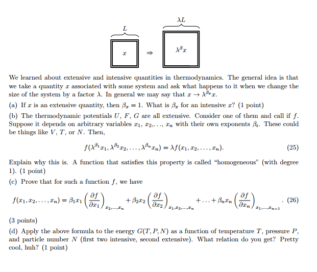 Solved AL We learned about extensive and intensive | Chegg.com