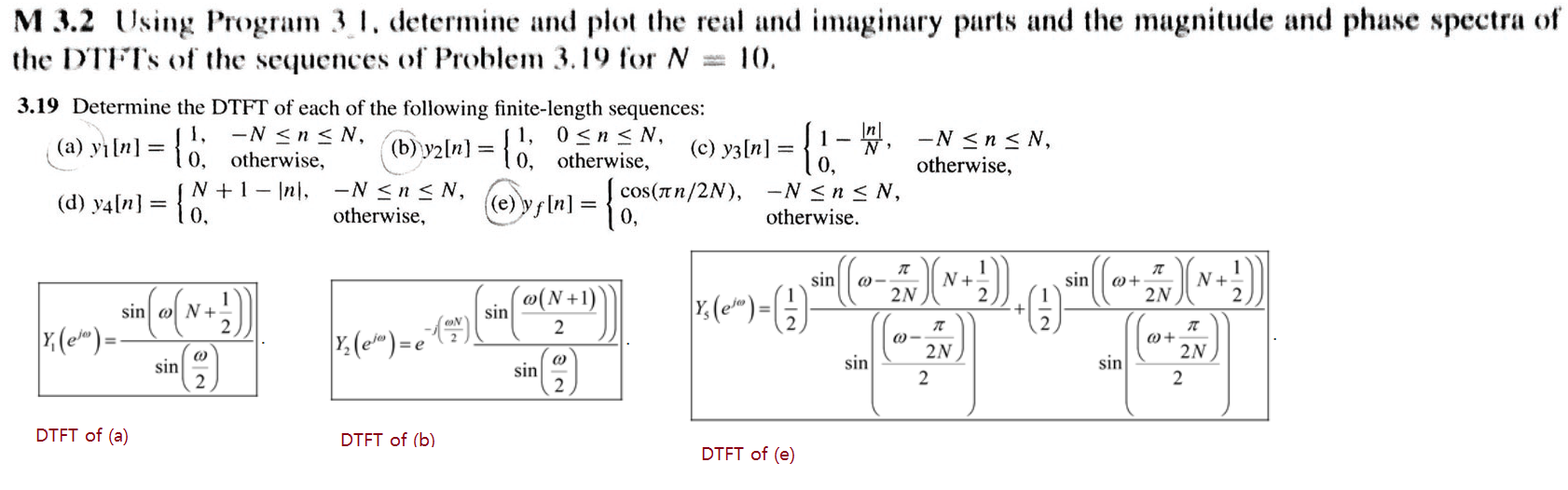 I want to solve (a), (b), (e) problems. DTFT value of | Chegg.com
