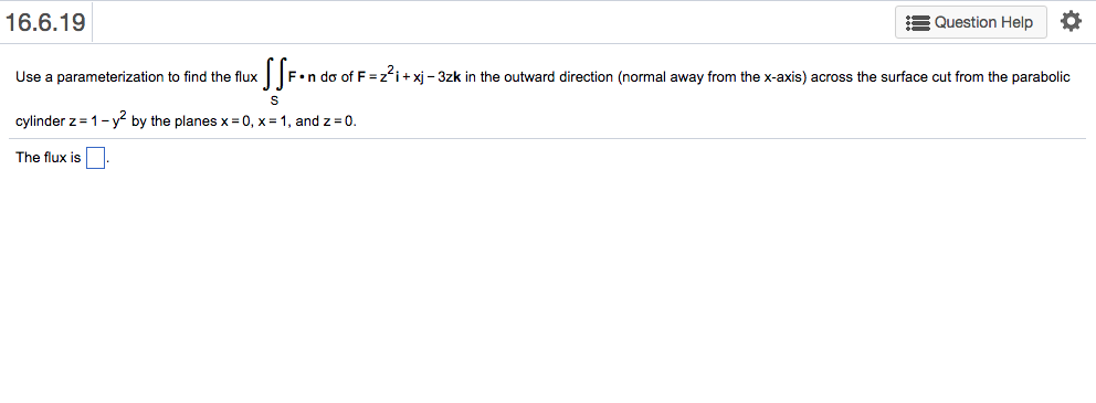 Solved 16.6.19 Question Help Use a parameterization to find | Chegg.com
