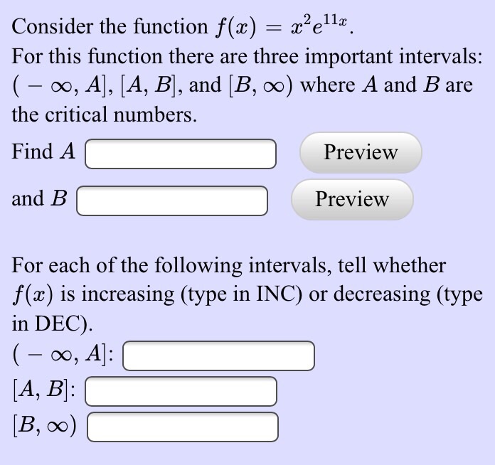 Solved Consider the function f(x) = x^2 e^11 x. For this | Chegg.com