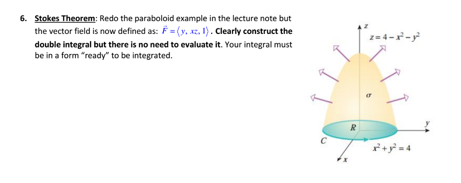 Solved Redo the paraboloid example in the lecture note but | Chegg.com