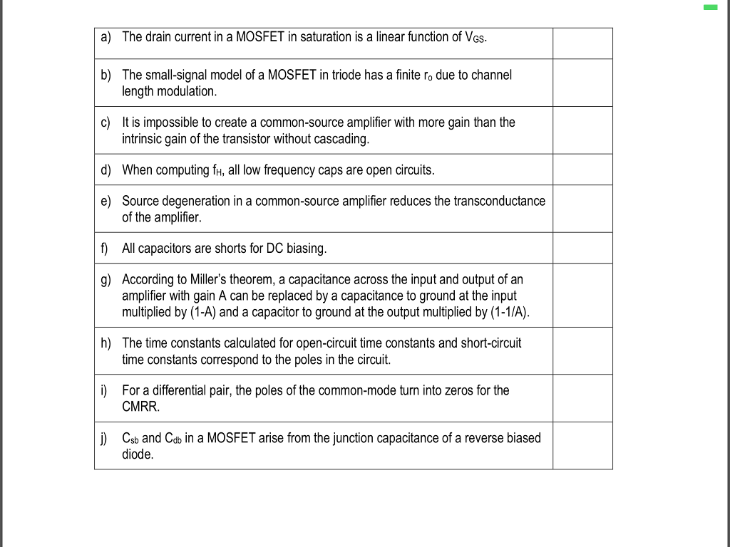 Solved microelectronics: please briefly explain how you got | Chegg.com
