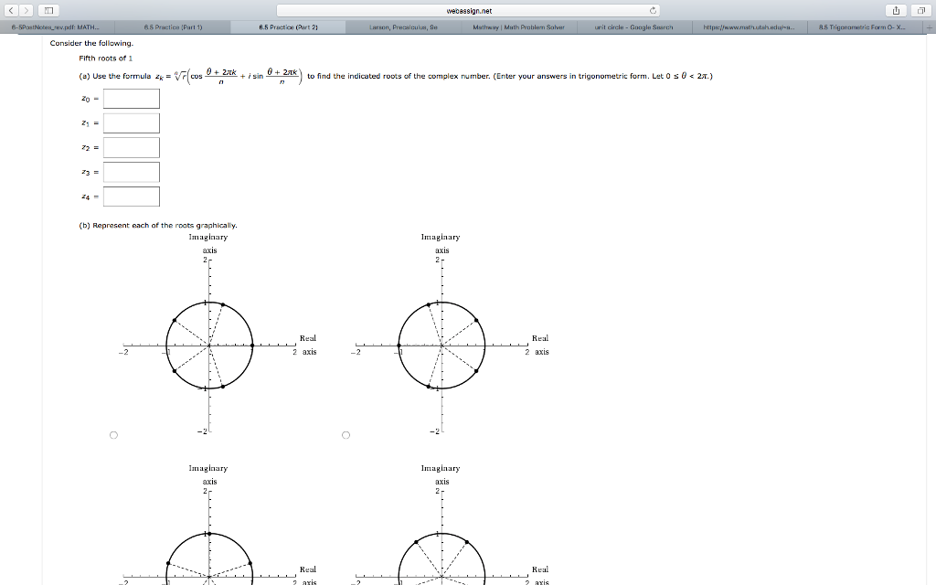 Solved Wecassign 85 Practice Part 1 8 5 Prseto Part 2 Chegg