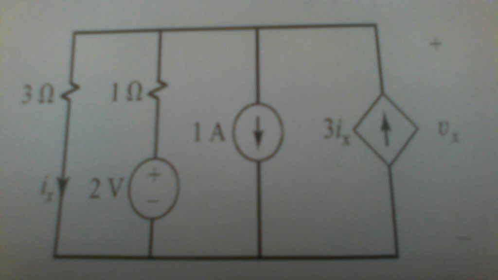 Solved Determine the voltage v x and the current ix in | Chegg.com
