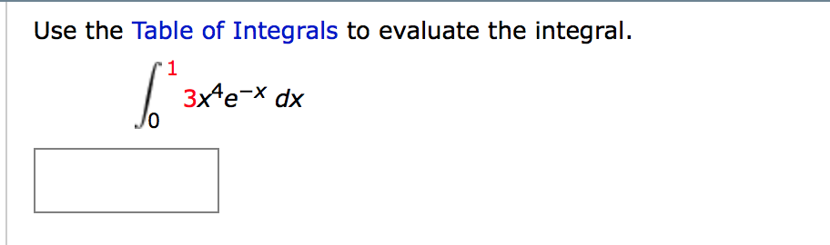 Solved Use the Table of Integrals to evaluate the integral. | Chegg.com