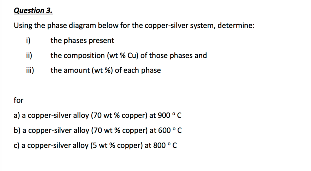 Question 3. Using the phase diagram below for the | Chegg.com