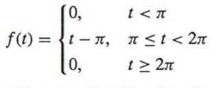 Solved Find the laplace transform of the given function f | Chegg.com