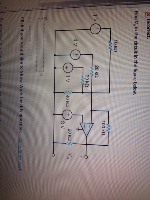 Solved Find V_o in the circuit in the figure below. | Chegg.com