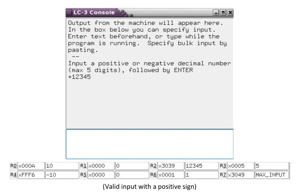 LC-3 Assembly Language Coding: Read in the ‘+’ or | Chegg.com