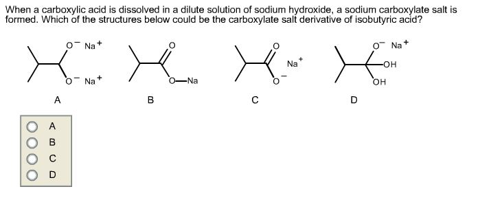 Solved When a carboxylic acid is dissolved in a dilute | Chegg.com