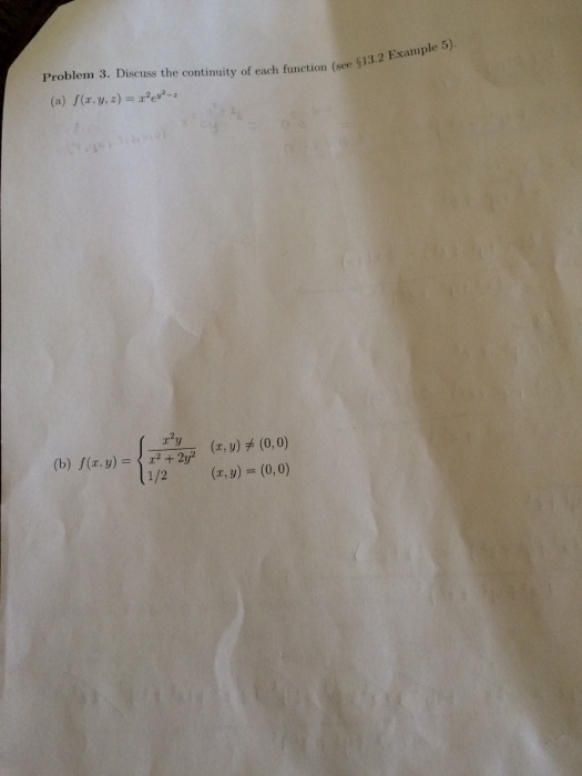 Solved Discuss the continuity of each function (see $ 13.2 | Chegg.com