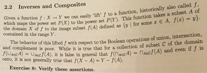 Solved Given a function f: X rightarrow Y we can easily | Chegg.com