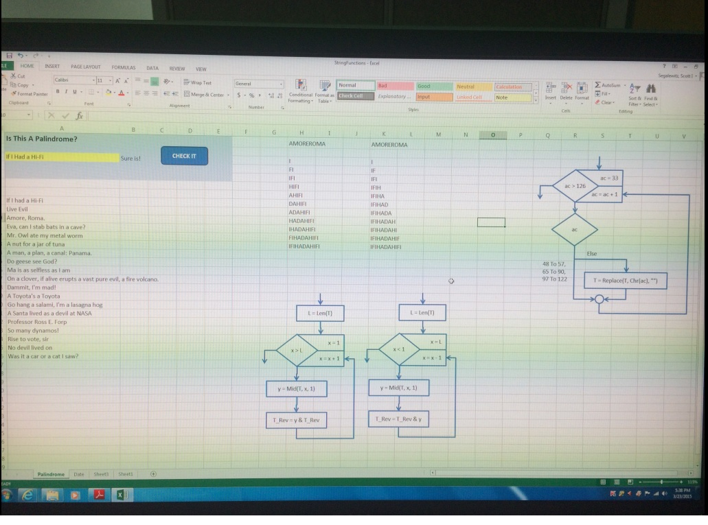 Solved Technical Computations Palindrome Background The | Chegg.com