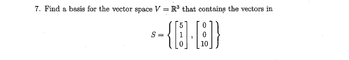Solved Find a basis for the vector space V = R^3 that | Chegg.com